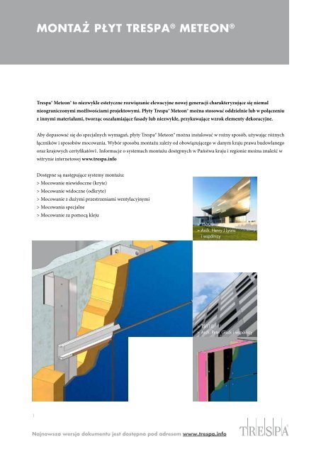 Montaż płyt Trespa Meteon