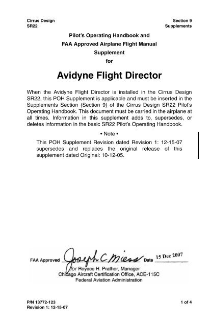 Avidyne Flight Director