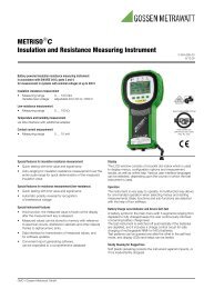 METRISO 5000A High-Voltage Insulation Tester