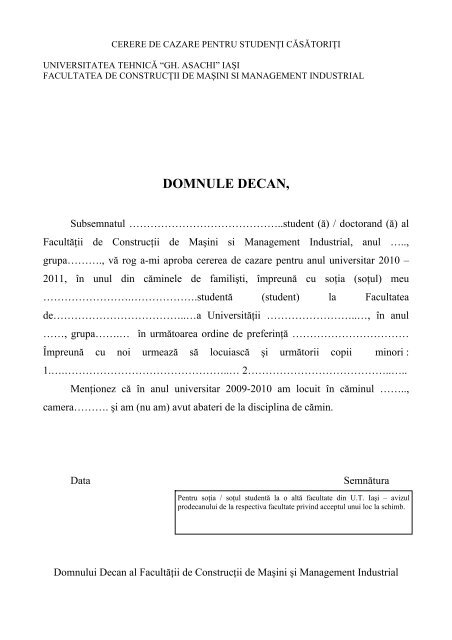 DOMNULE DECAN
