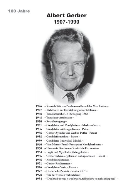 Der einzige Original Gerber Condylator