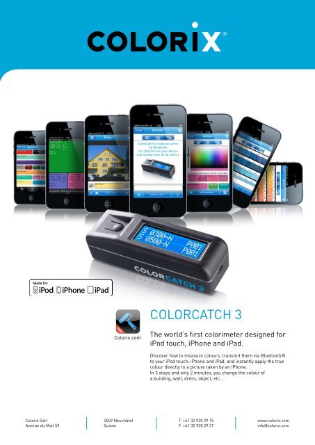 Documentation ColorCatch 3 - Colorix