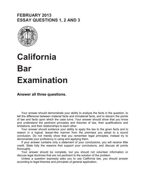 California Bar Examination
