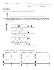 Dotted Eighth - Sixteenth Notes - SLP Bands