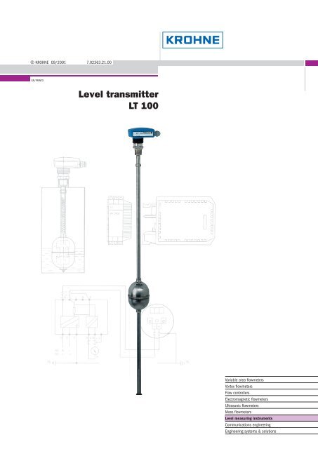 Level transmitter LT 100