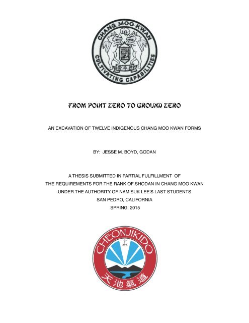 FROM POINT ZERO TO GROUND ZERO