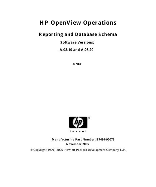 HP OpenView Operations