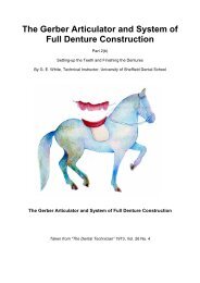 Dr. Albert Gerber, a European Pioneer in the Craniomandibular Field