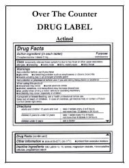 (C) Over the Counter Medication Labels Worksheets - LINCS