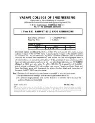 VASAVI COLLEGE OF ENGINEERING