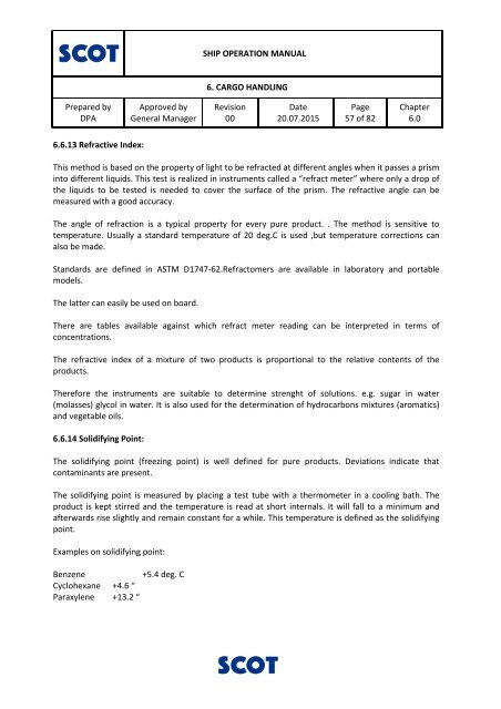 SHIP OPERATION MANUAL 6.