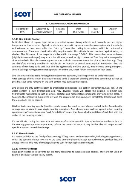 SHIP OPERATION MANUAL 3.