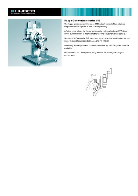 Kappa Goniometers series