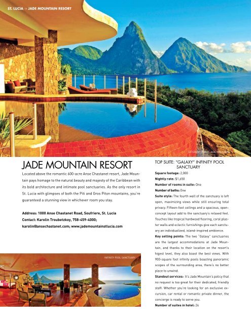 JADE MOUNTAIN RESORT - Elite Traveler