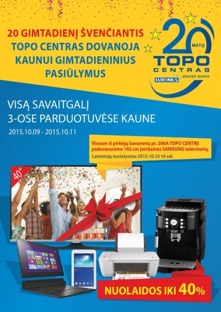 Topo Centras Logo Topo Centras Kauno Akropolis RB Solutions