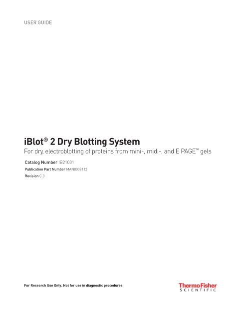 iBlot 2 Dry Blotting System