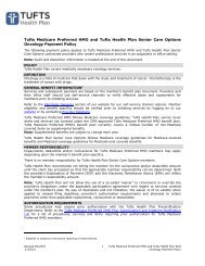 Tufts Health Plan Senior Care Options Prior Authorization List