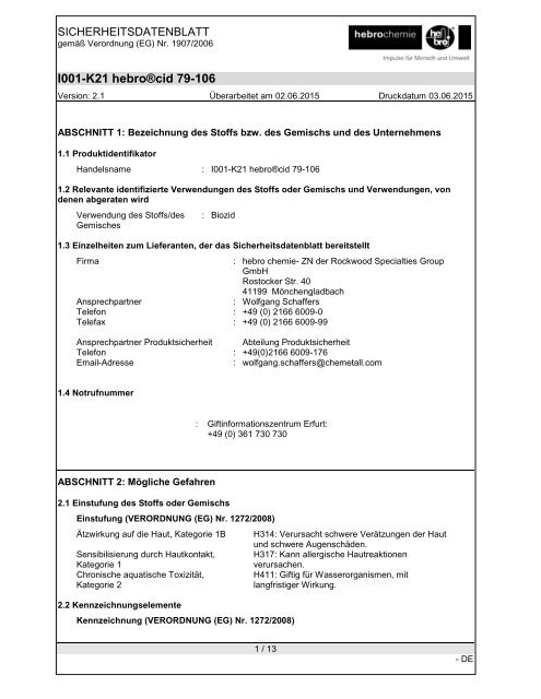 I001-K21 hebro®cid 79-106