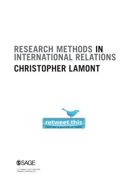 ReseaRch Methods In InteRnational Relations ChRistopheR LaMont research-methods-in-international-relations-christopher-lamont