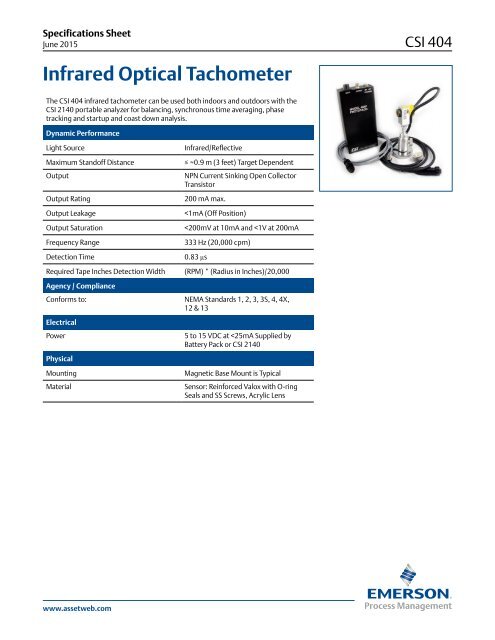 Infrared Optical Tachometer