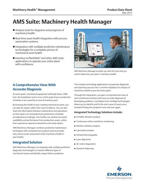 AMS Suite Machinery Health Manager