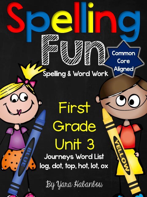 JourneysSpellingInteractiveActivitiesWordWorkLessonGrade