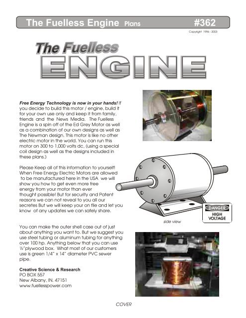 (Ebook - Free Energy) Fuelless Engine 1-50Hp