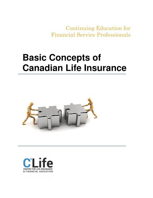 Basic Concepts of Canadian Life Insurance