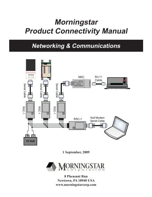 morningstar-connectivity-manual