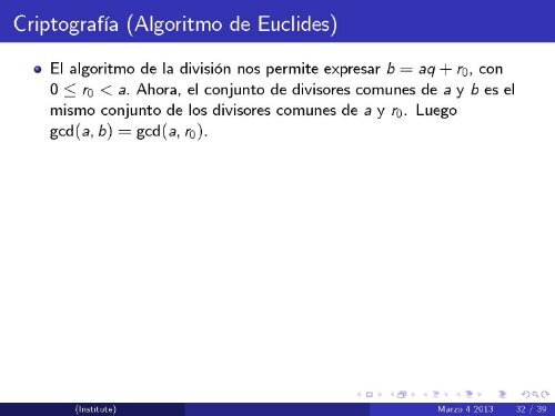 Unidad 6 - Algoritmo de Euclides