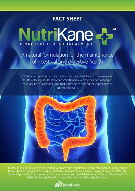 A natural formulation for the maintenance of intestinal and digestive ...