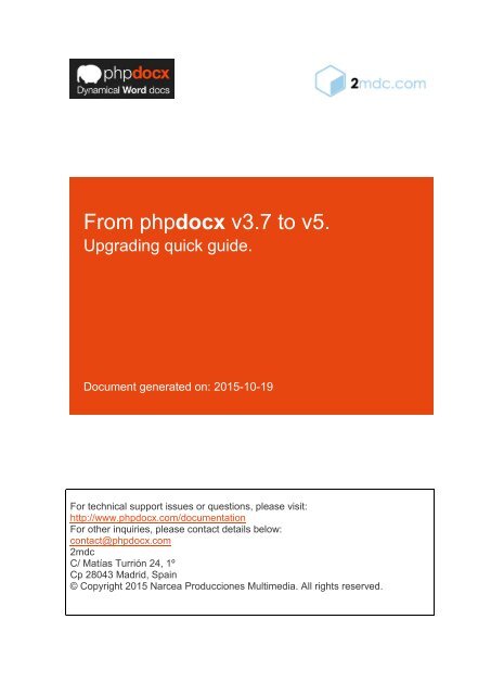 From phpdocx v3.7 to v5