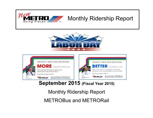 Monthly Ridership Report