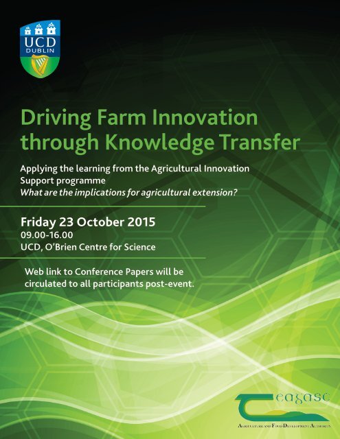 Driving Farm Innovation through Knowledge Transfer