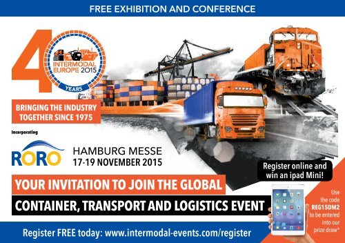 YOUR INVITATION TO JOIN THE GLOBAL CONTAINER TRANSPORT AND LOGISTICS EVENT