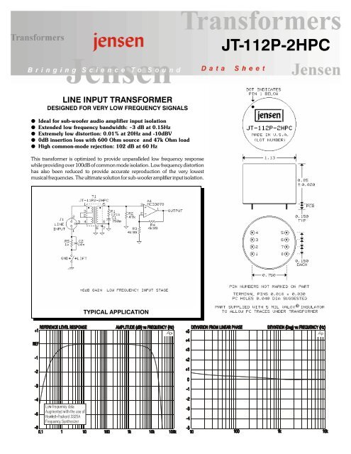 JT-112P-2HPC - Jensen Transformers