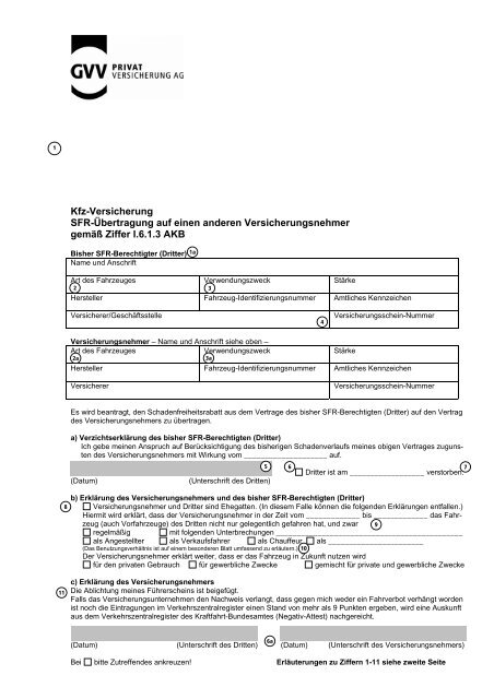 Sfr Ubertragung Formular Pdf