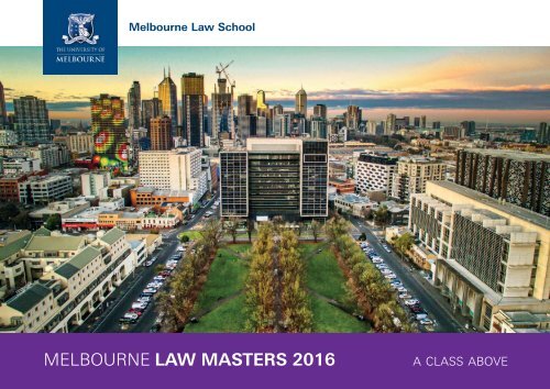 MELBOURNE LAW MASTERS 2016