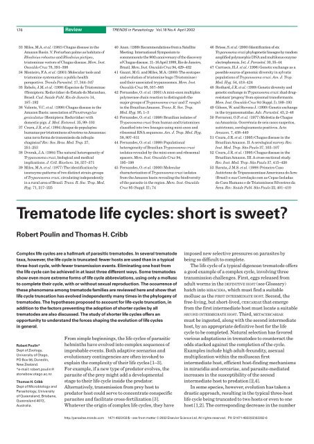 Digenetic Trematode Life Cycle