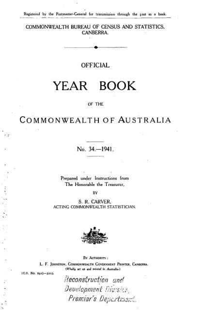 Australia Yearbook - 1941