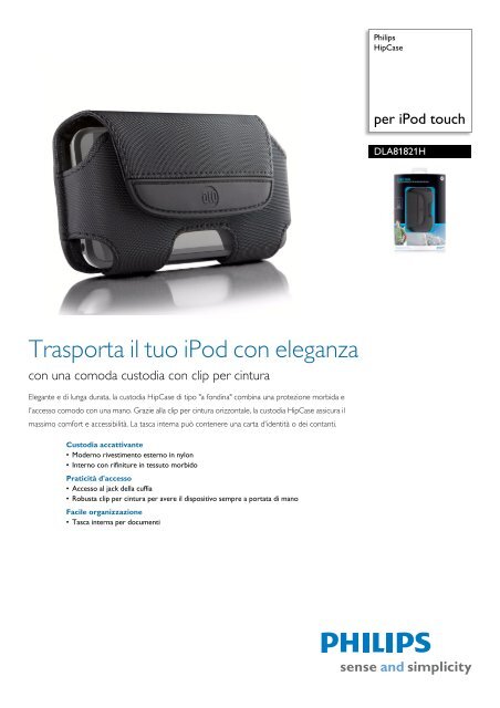 Philips HipCase - Scheda tecnica - ITA