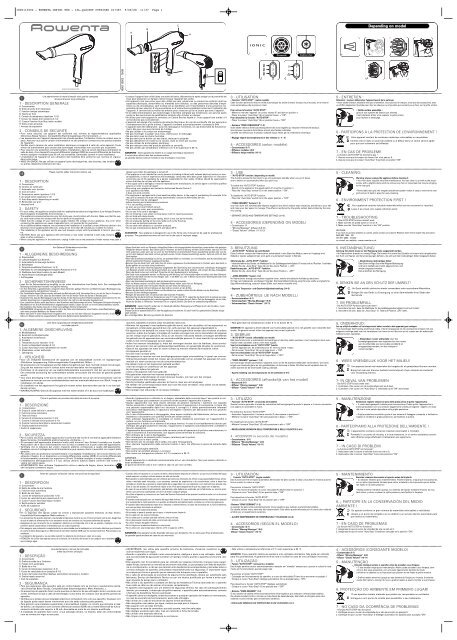 Rowenta INFINI PRO CV8520 - INFINI PRO CV8520 Italiano