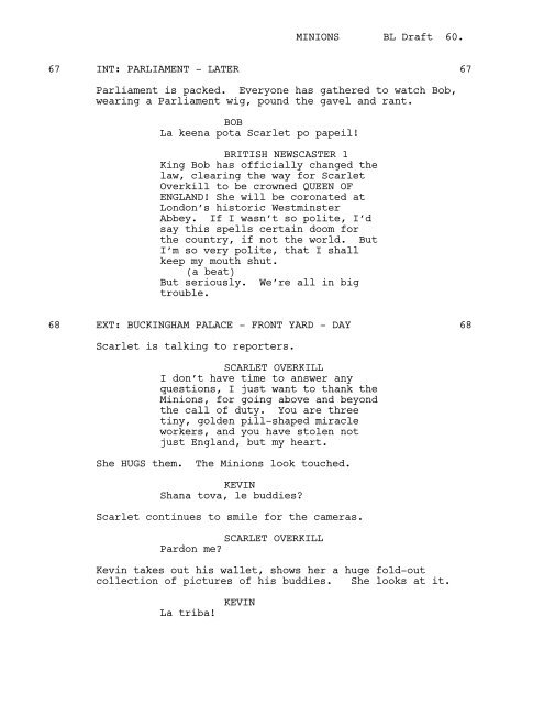 MINIONS BL Draft 59. The