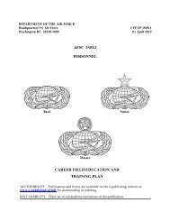 afsc 2a7x2 career field education and training plan - Air Force Link