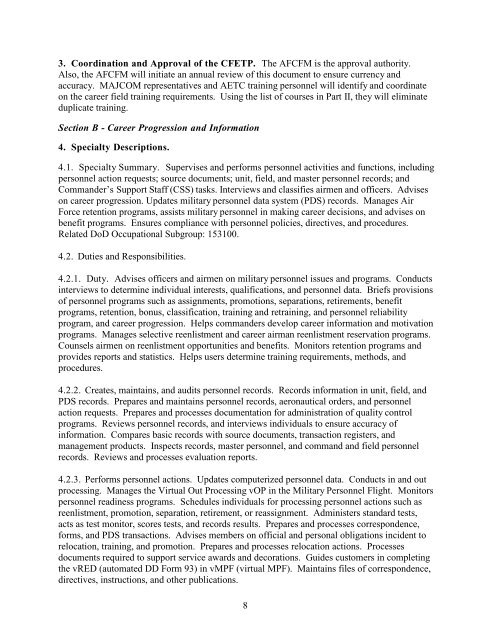 3. Coordination and Appro