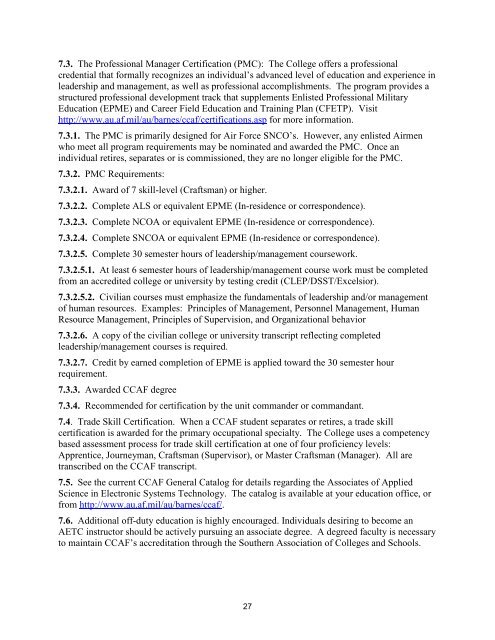 7. Community College of t