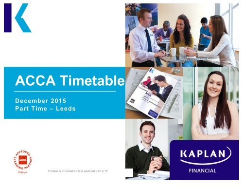 ACCA Timetable
