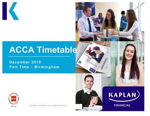 ACCA Timetable