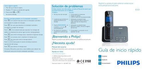 Philips Design collection Telefono cordless con segreteria - Guida ...