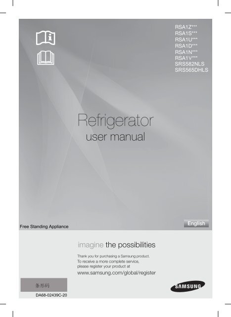 Samsung Side By Side Serie A1 RSA1UTMG - User Manual_0.01MB, pdf, ENGLISH